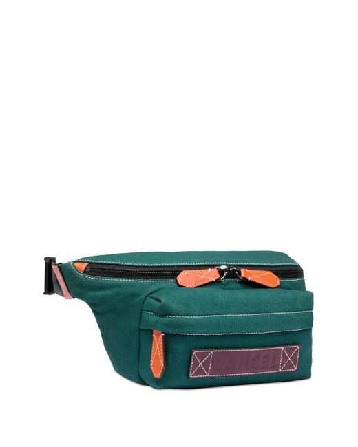 Lancel Leather-Trimmed Belt Bag in Green for Men | Lyst