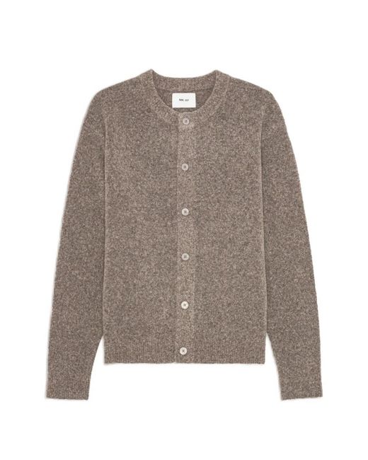 NN07 Jasper Crew-Neck Cardigan in Brown for Men | Lyst UK