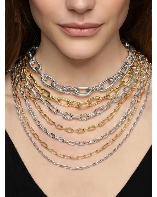 David Yurman 18K 3Mm Madison Necklace in Metallic | Lyst UK