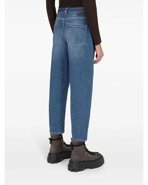 Bally High-Waisted Jeans in Blue | Lyst UK
