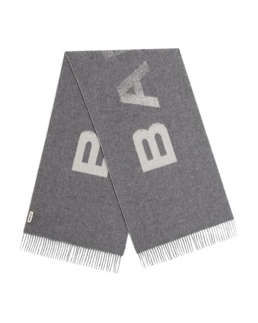 Bally Logo-Detailing Scarf in Gray for Men | Lyst