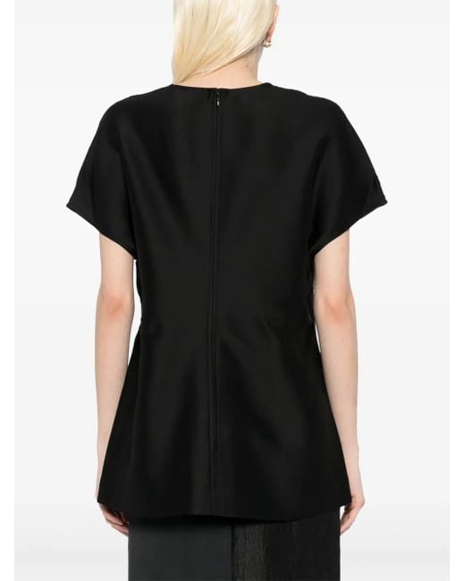 TOTEME Zip Fastening Top in Black | Lyst