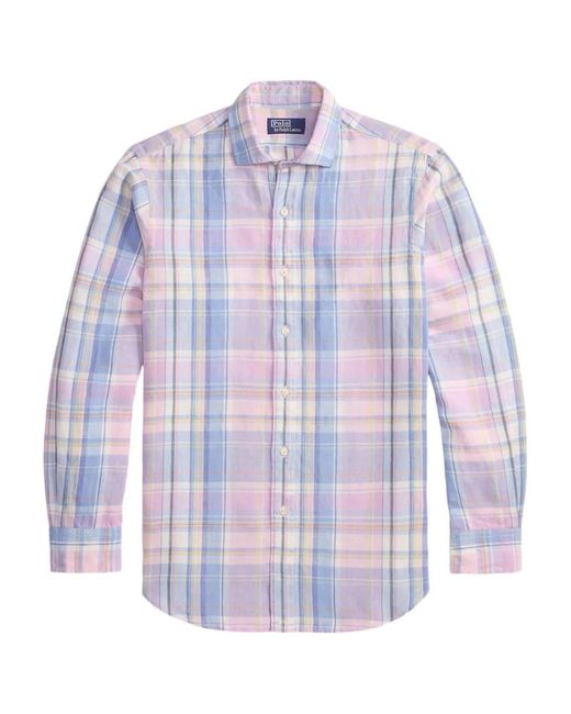 Polo Ralph Lauren Check-Pattern Shirt in White for Men | Lyst UK
