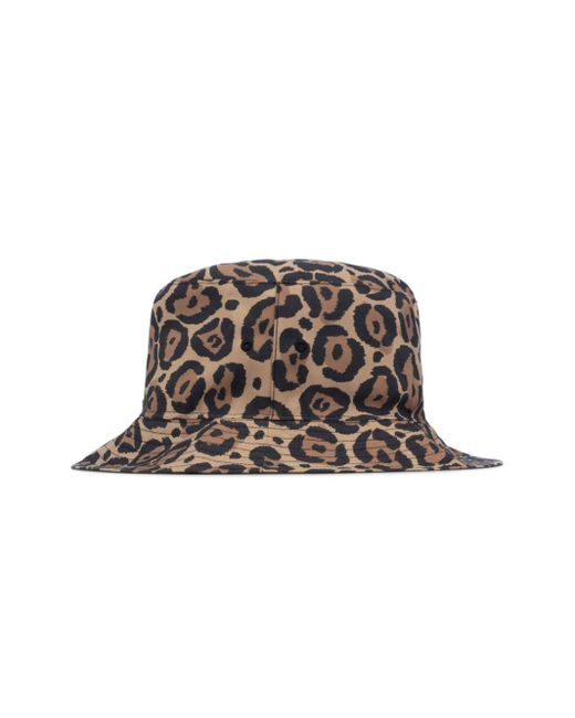 Emporio Armani Leopard-Print Bucket Hat in Brown for Men | Lyst