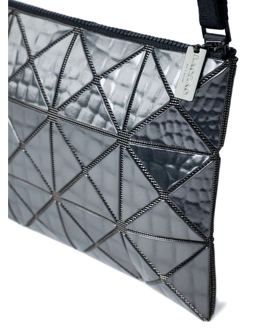 Issey Miyake Meta Kaiju Triangular Tiles Kaiju Messenger Bag in White ...
