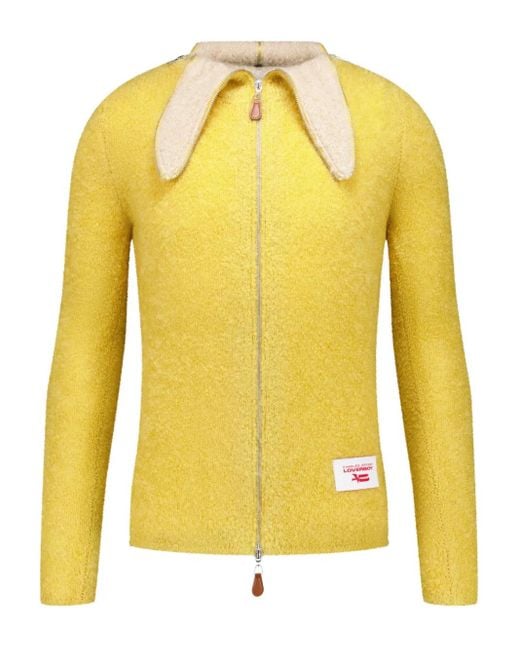 Charles Jeffrey Zip-Up Sweater in Yellow | Lyst UK