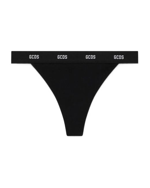 Gcds Logo-Band Thong in Black | Lyst UK