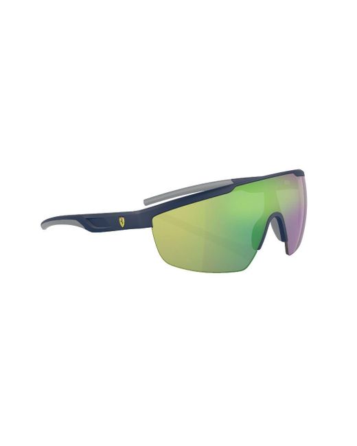 Scuderia Ferrari Shield-Frame Sunglasses in Green | Lyst