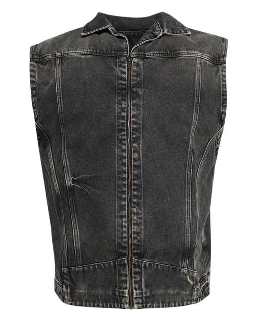 Martine Rose Denim Vest in Black for Men | Lyst