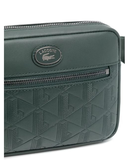 Lacoste Monogram Reporter Bag in Green for Men | Lyst UK