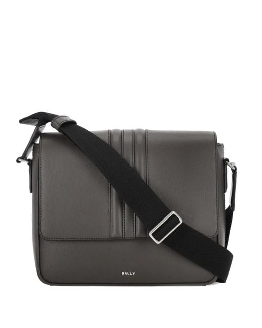 Bally Mythos Leather Shoulder Bag in Black for Men | Lyst