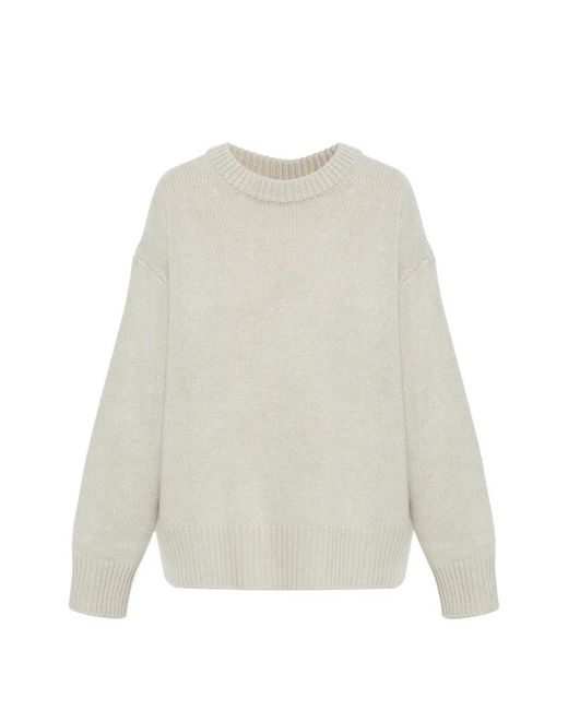 Lisa Yang Renske Ribbed Sweater in White | Lyst UK