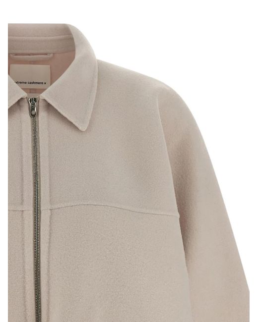 Extreme Cashmere Zip-Fastening Jacket in Natural | Lyst UK