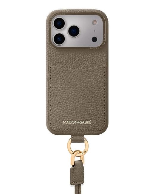 Maison De Sabre The Sling Card-Slot Iphone 17 Pro Case in Natural | Lyst UK
