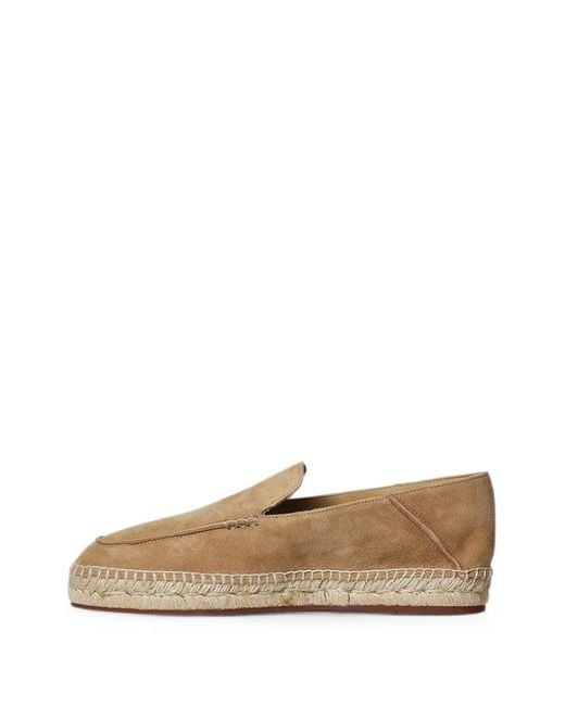 Loro Piana Suede Espadrille Loafers in Natural for Men | Lyst