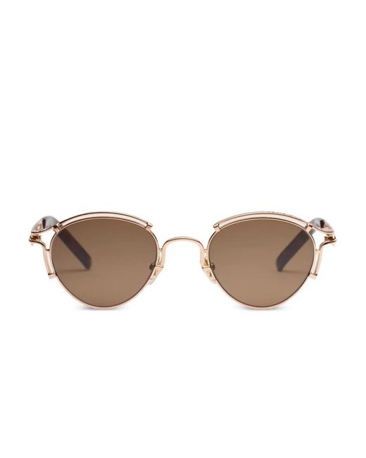 Jean Paul Gaultier Pilot-Frame Sunglasses in Metallic | Lyst UK