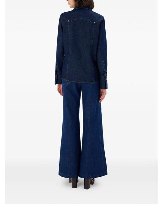Occleus Charli Shirt in Blue | Lyst