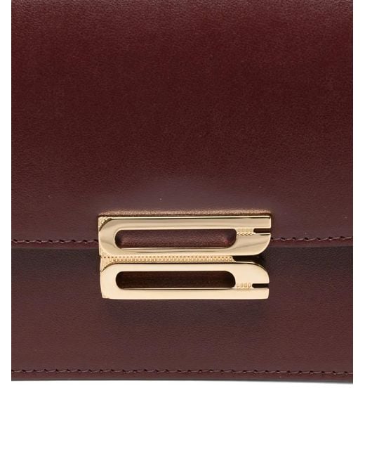 Victoria Beckham The Dorian Logo-Print Shoulder Bag in Purple | Lyst UK