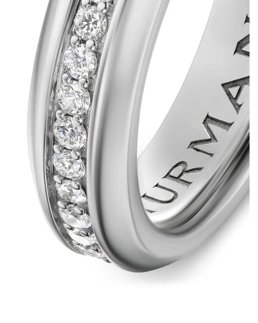 David Yurman 18Kt Streamline Diamond Ring in White for Men | Lyst