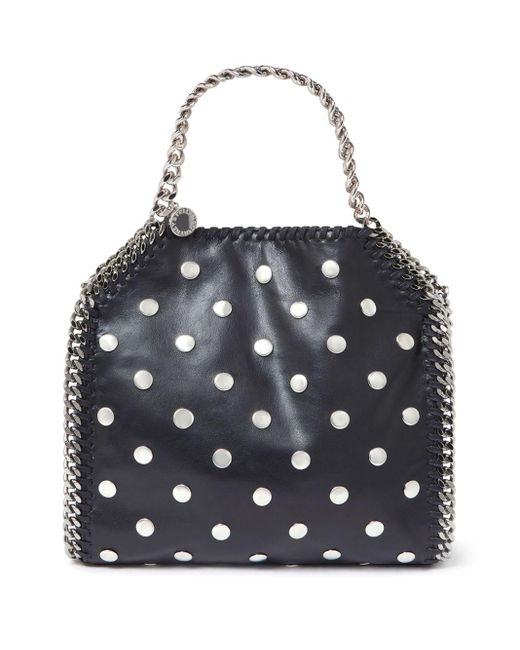 Stella McCartney Falabella Studded Mini Tote in Blue | Lyst