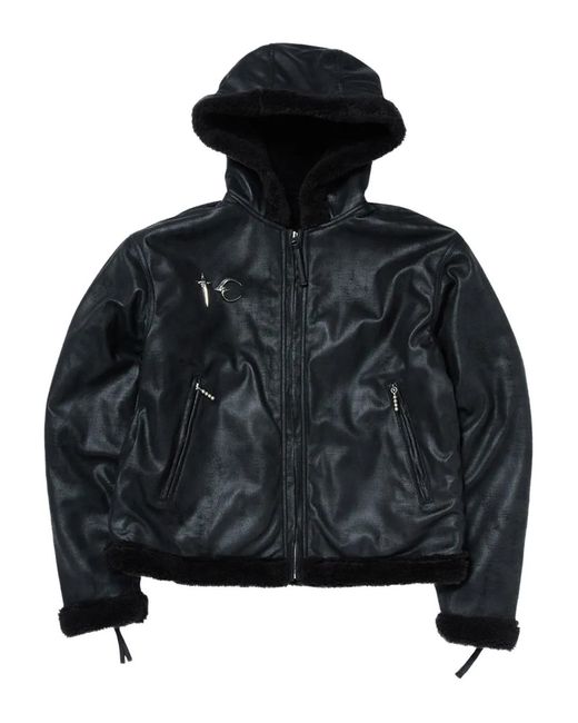 THUG CLUB Reversible Hooded Jacket in Black for Men | Lyst