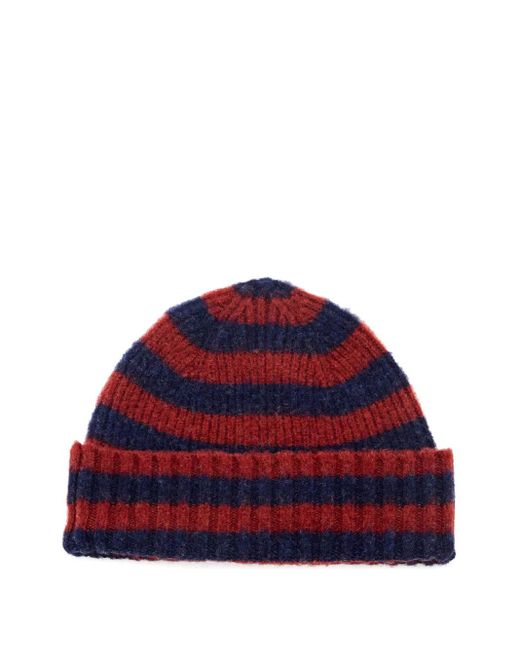 Howlin' Hard Ribbed-Trim Beanie Hat in Red for Men | Lyst UK