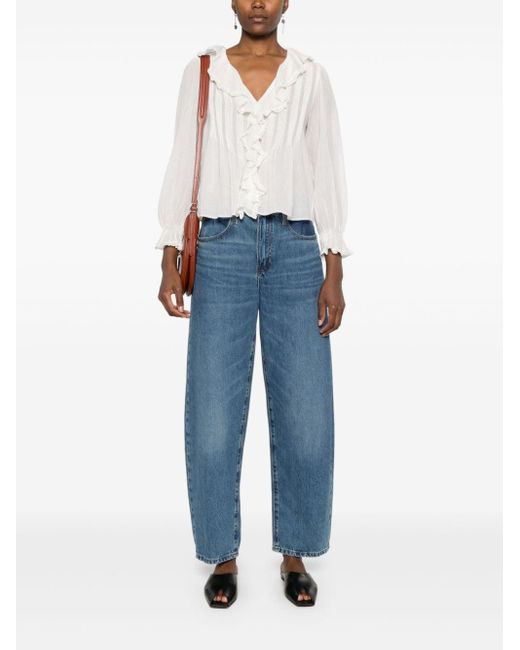 Doen Hardy Blouse in White | Lyst