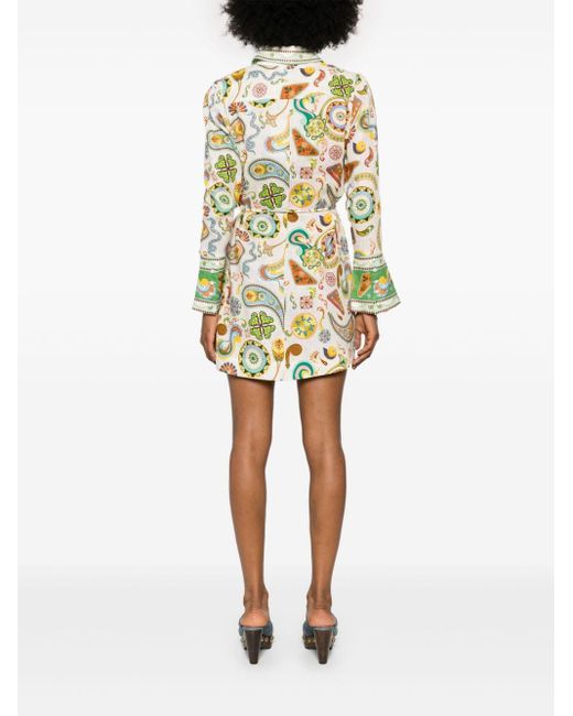 ALÉMAIS Arcade Mini Shirt Dress | Lyst