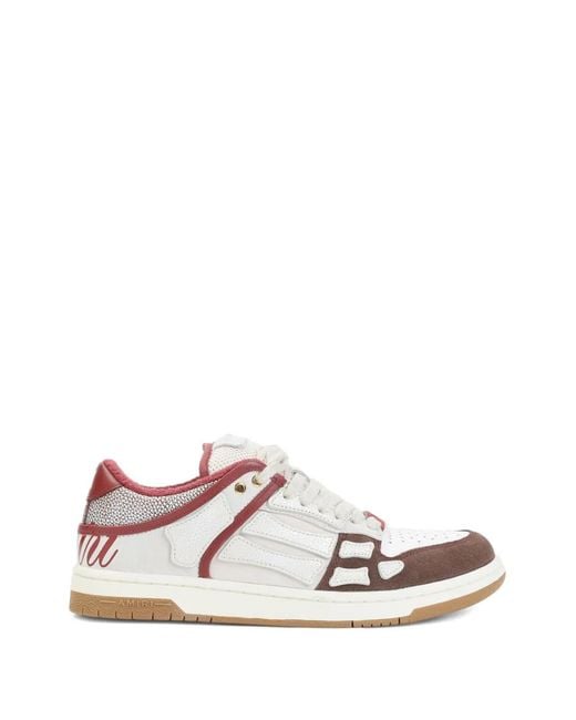 Amiri Skeleton Panelled Trainers in White for Men | Lyst UK