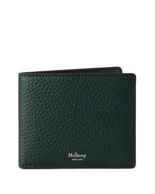 Mulberry Bi-Fold Leather Wallet in Green for Men | Lyst UK