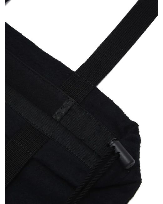 Y's Yohji Yamamoto Logo-Appliqué Drawstring Tote Bag in Black | Lyst UK