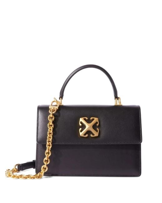 Off-White c/o Virgil Abloh Jitney Arrows-Plaque Leather Tote Bag in ...