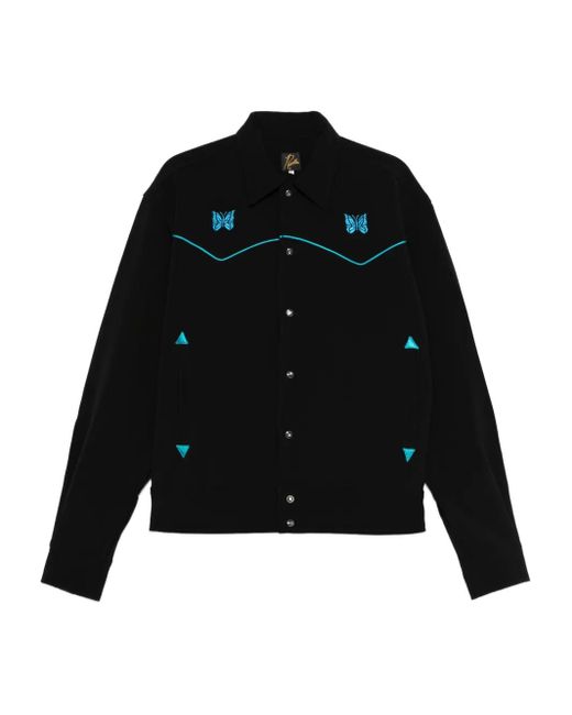 Needles Embroidered Jacket With Butterfly Motifs in Black for Men | Lyst UK