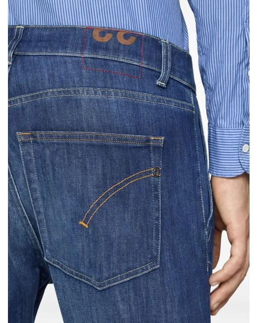 Dondup Logo-Detail Regular Jeans in Blue for Men | Lyst