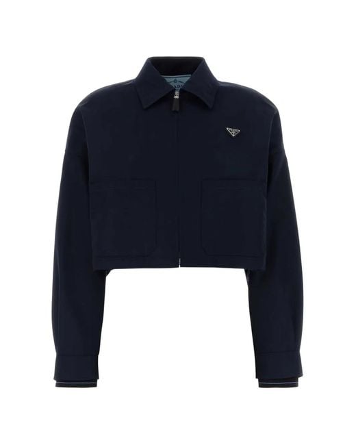 Prada Pocket Jacket in Blue | Lyst UK