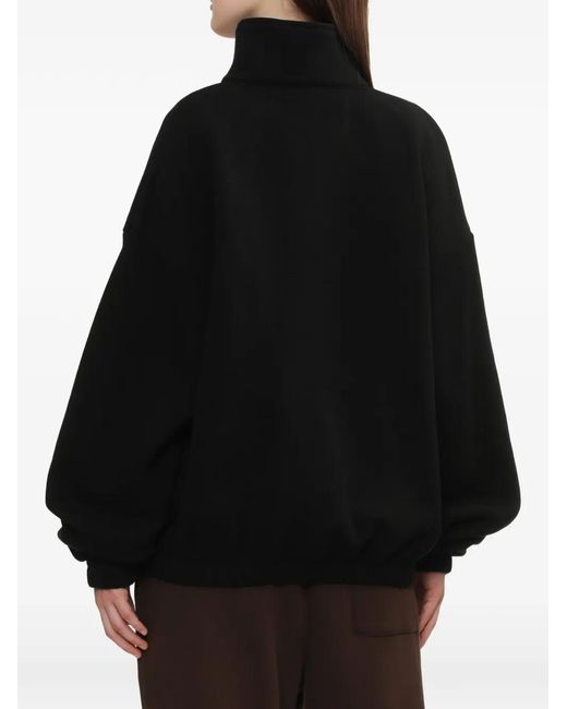A Bathing Ape Quarter-Zip Letter Sweater in Black | Lyst UK