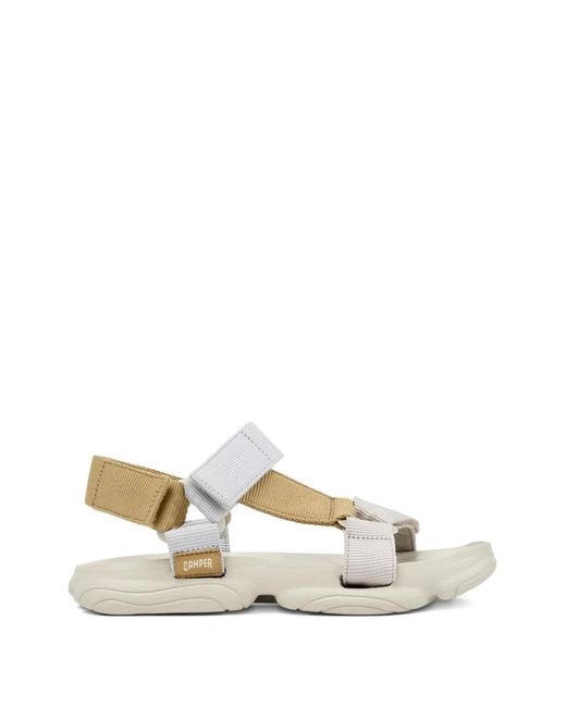 Camper Karst Strap Sandals in White | Lyst UK