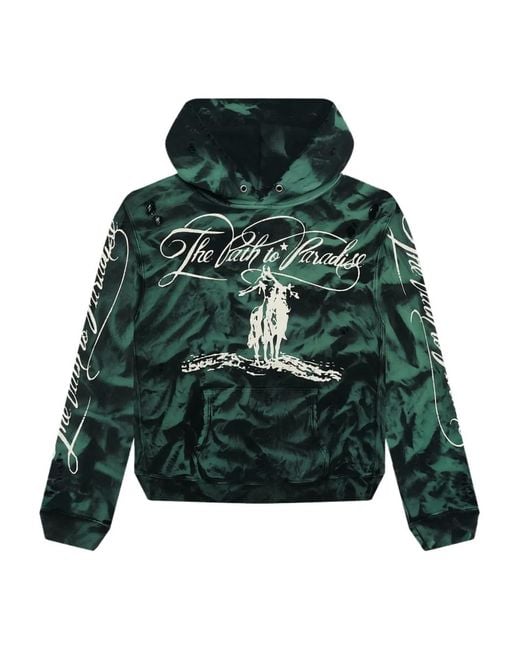 HELLSTAR Marble Paradise Hoodie in Green for Men | Lyst UK
