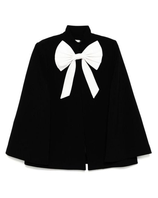 Alice + Olivia Philippa Cape in Black | Lyst