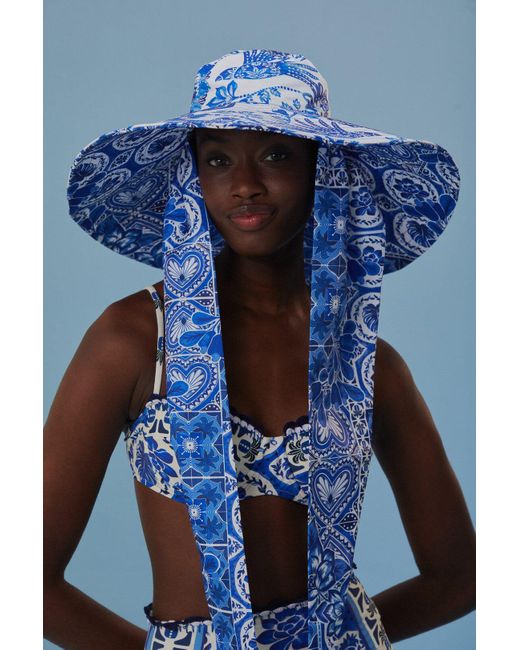 FARM Rio Tile Dream Bucket Hat in Blue | Lyst UK