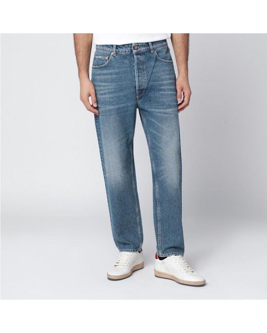 Golden Goose Washed-Effect Jeans in Blue for Men | Lyst UK