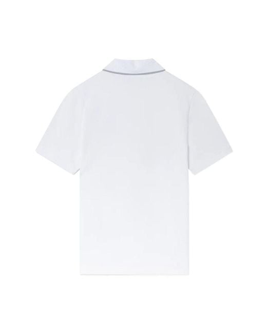 CASABLANCA Polo Textured Pique in White for Men | Lyst UK