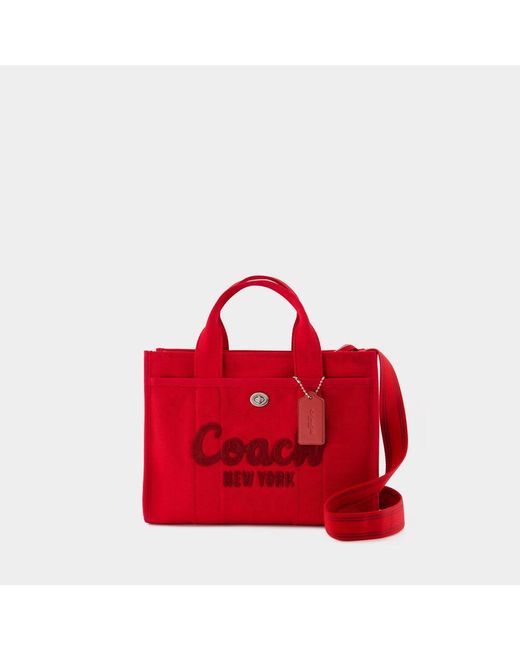 COACH Cargo Tote in Red for Men | Lyst