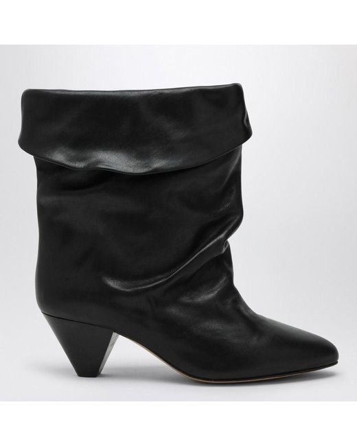 Isabel Marant Leather Ankle Boots in Black for Men | Lyst
