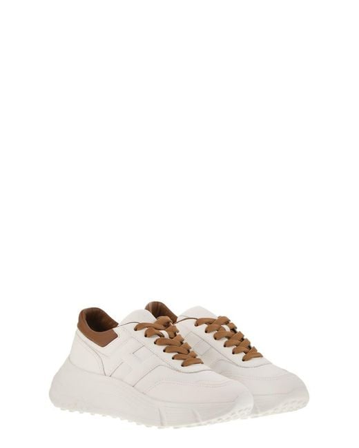Hogan Hi-Fi Trainers With Side H in White | Lyst UK