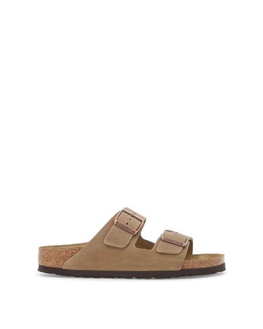 Birkenstock Arizona Slides Narrow Fit in Brown | Lyst