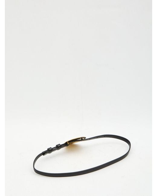 Celine Teen Maison Belt in White | Lyst UK