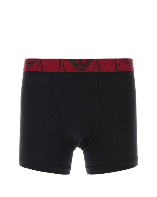 Emporio Armani 3-Pack Boxer Bold Monogram in Black for Men | Lyst UK