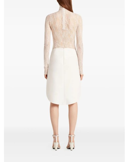 Courreges High-Rise Pencil Skirt in Natural | Lyst UK