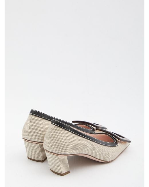 Roger Vivier Belle Vivier Pumps in Natural | Lyst UK